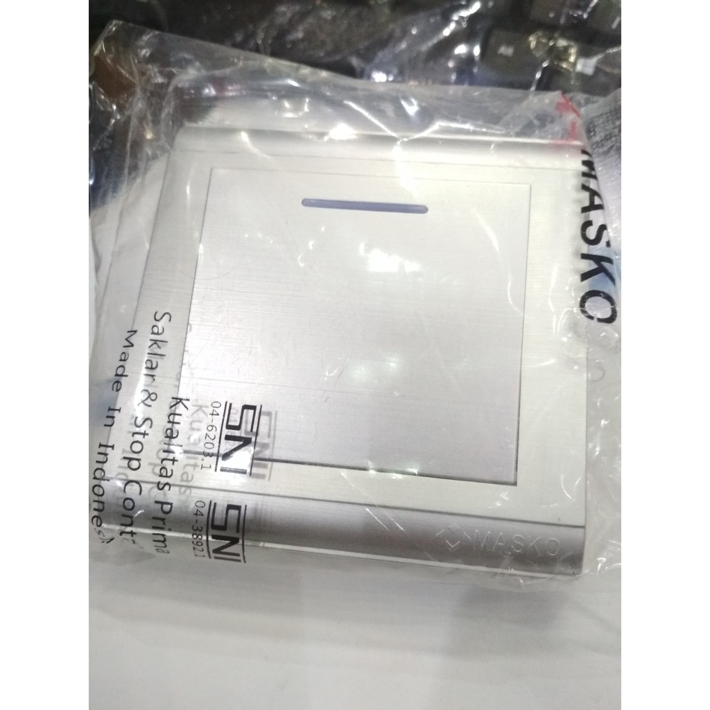 Jual MASKO KRISTA SILVER SAKLAR TUNGGAL / SAKLAR ENGKEL | Shopee Indonesia