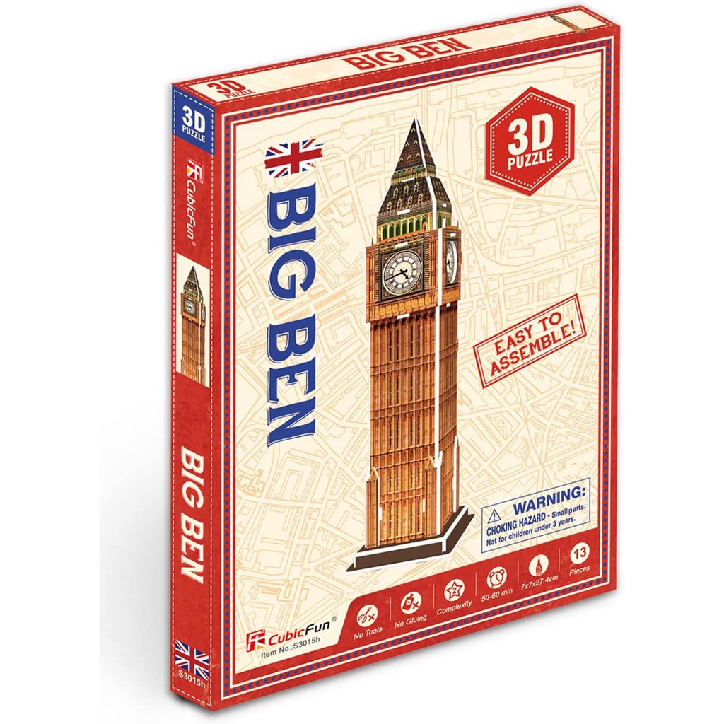 Jual Cubicfun 3D Puzzle Mini Big Ben | Shopee Indonesia