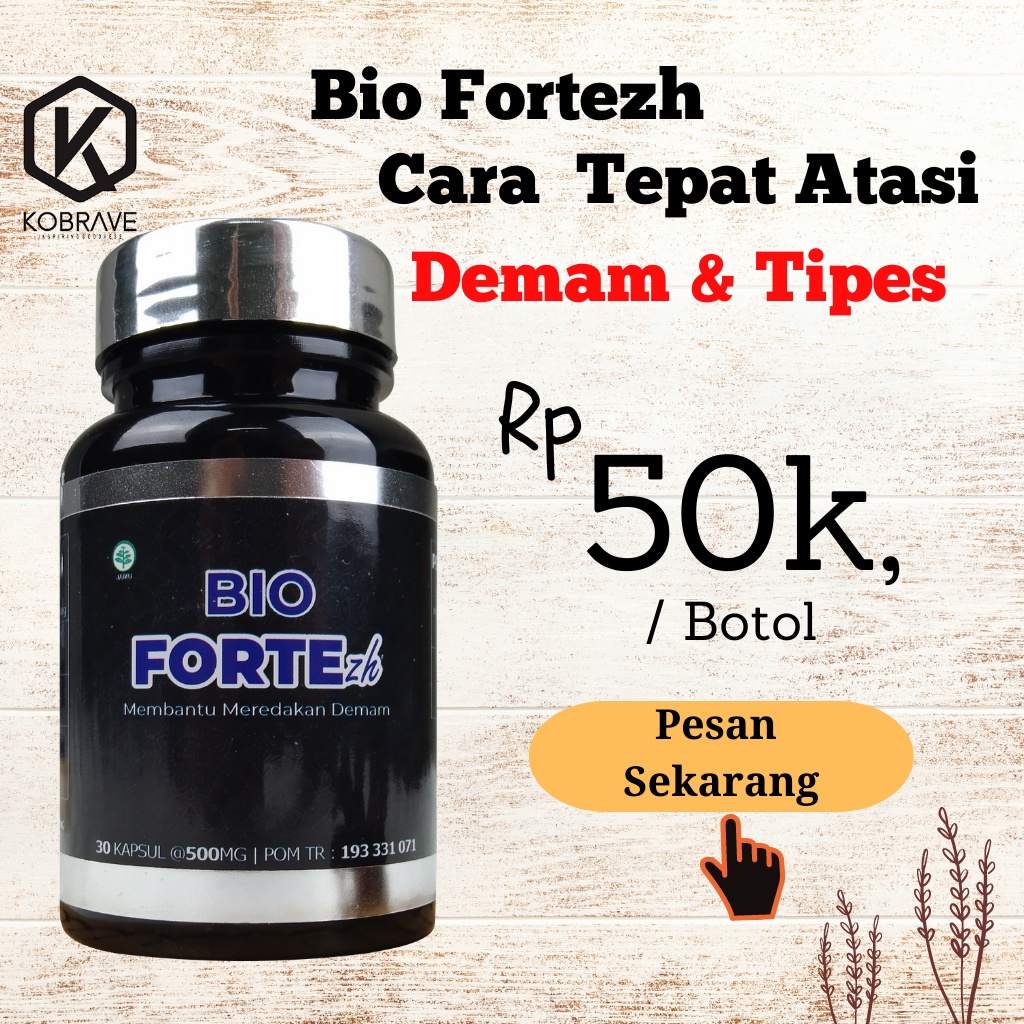 Jual Kapsul Bio Fortezh Obat Herbal Ekstrak Cacing Atasi Demam Tipes ...