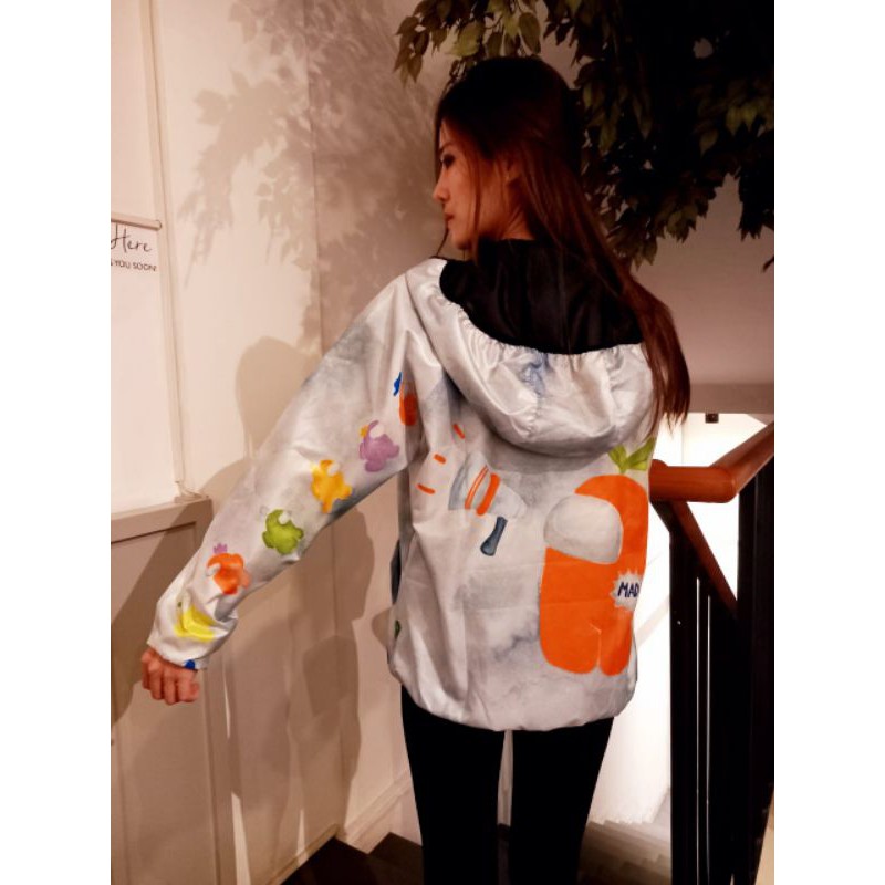 Jual jaket among us / jaket impostor among us Windbreaker Jacket kode ...