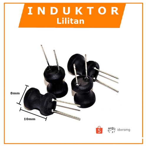 Jual Induktor 100uH 100 uH code 101 ukuran 8x10 MM Inductor Lilitan L ...
