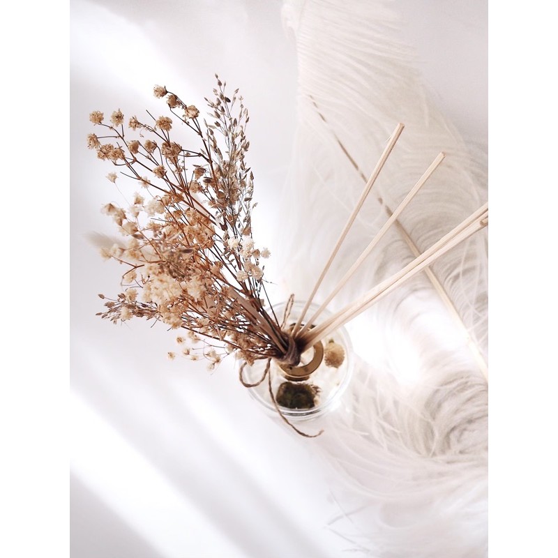 Jual Le Reve Botanical Reed Diffuser (Custom Name) - with flowers (50ml ...