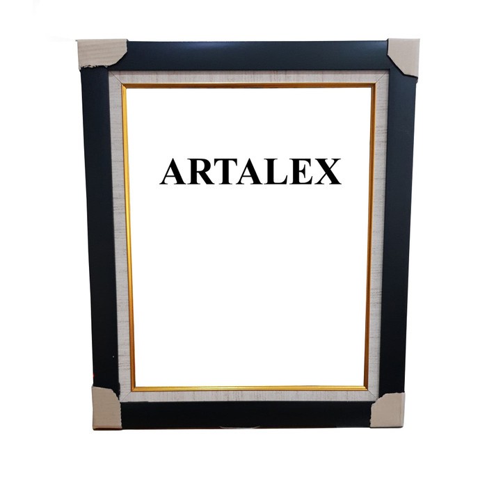 Jual Artalex Bingkai Foto / Pigura / Frame Photo 40x50cm Hitam + Linen ...