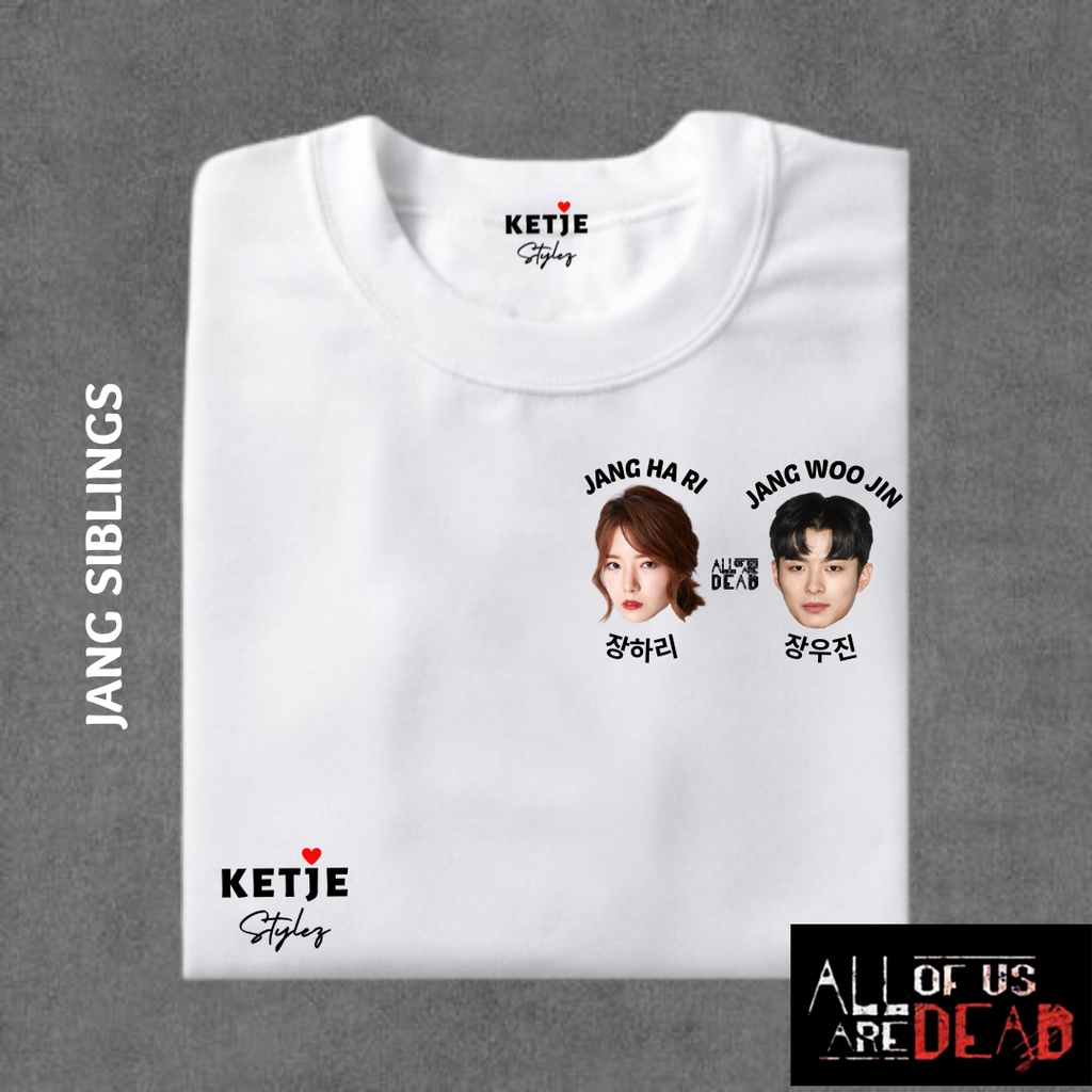 Jual Kaos Cast Couple of All of Us are Dead Zombie - Oppa Unnie Series ...