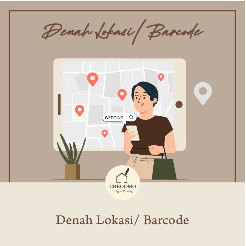 Jual Denah Lokasi dan Barcode untuk Undangan Pernikahan | Shopee Indonesia