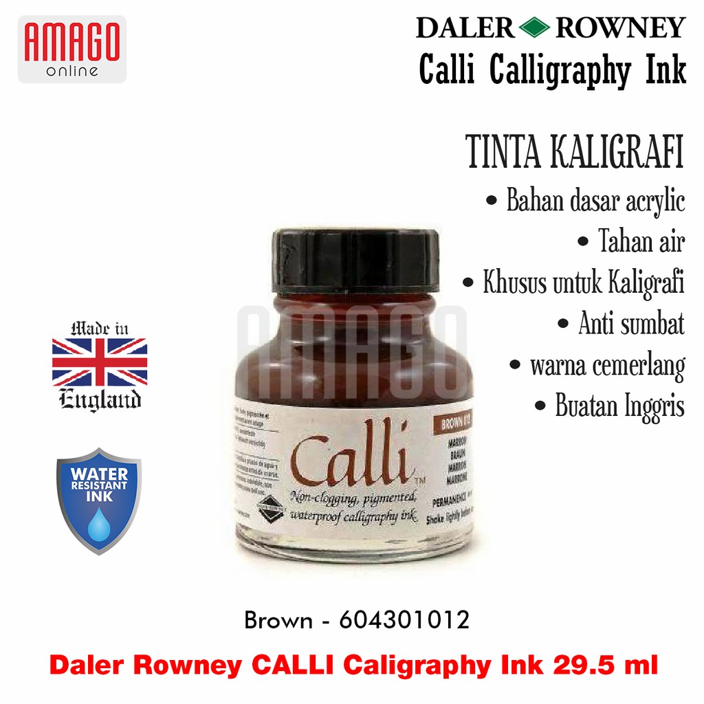 Jual DALER-ROWNEY - Calli - Calligraphy Ink 29.5ml - Pilih Warna ...