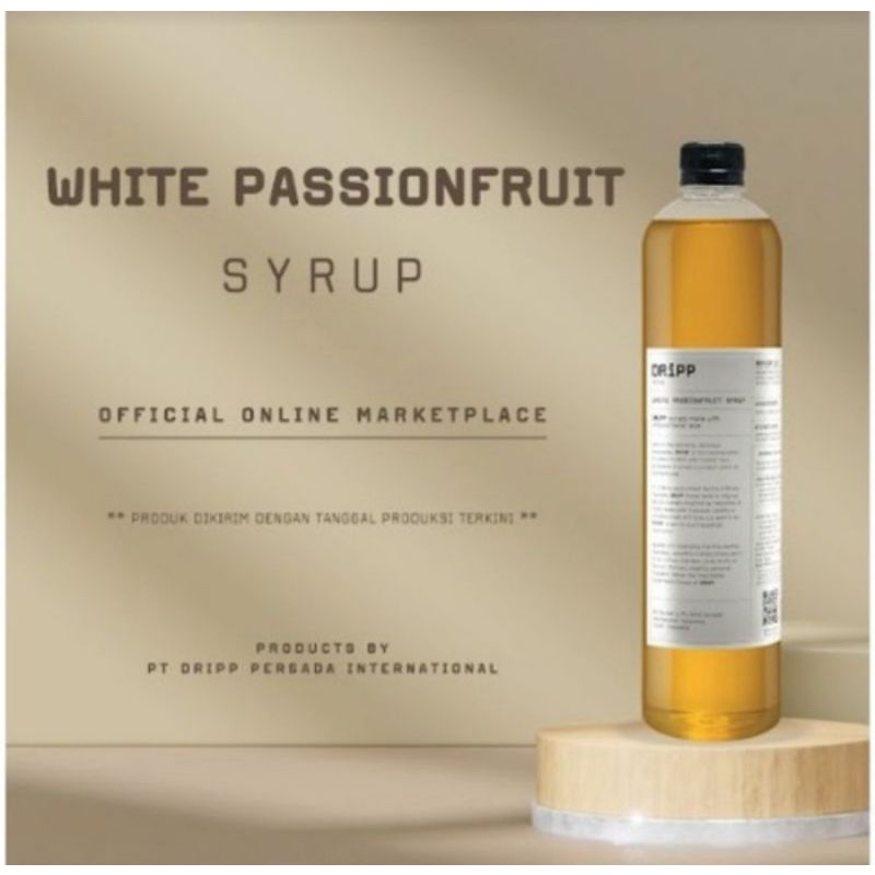 Jual DRIPP WHITE PASSIONFRUIT SYRUP 760 ML | Shopee Indonesia