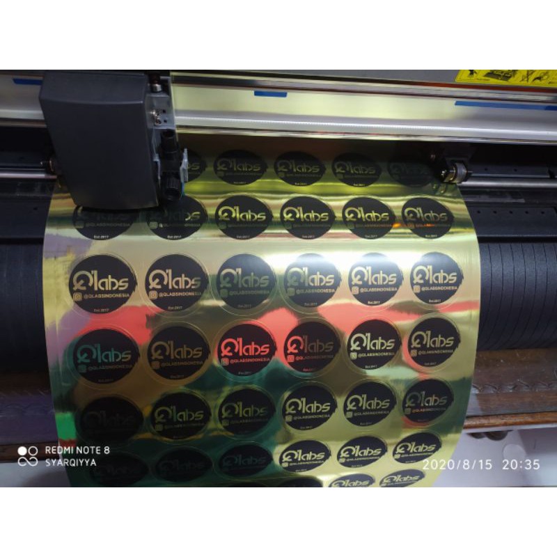Jual CETAK STIKER GOLD EMAS / PRINT LABEL KEMASAN / STICKER EMAS ...