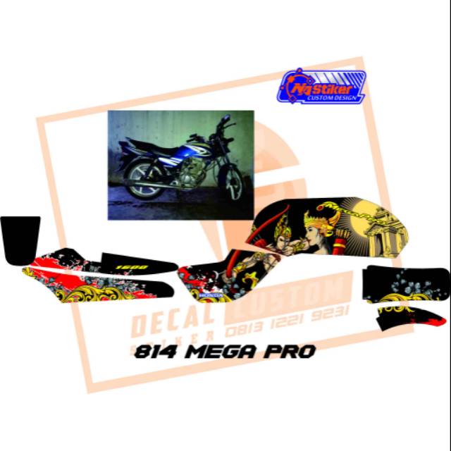 Jual Stiker Decal mega pro primus batik wayang | Shopee Indonesia