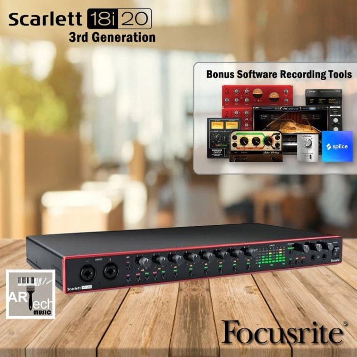 Jual Focusrite Scarlett 18i20 3rd Gen Sound Card USB Audio Interface ...