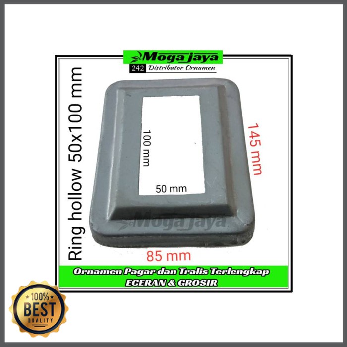 Jual Ring hollow 50x100 tapak minimalis asesoris ornamen pintu pagar ...