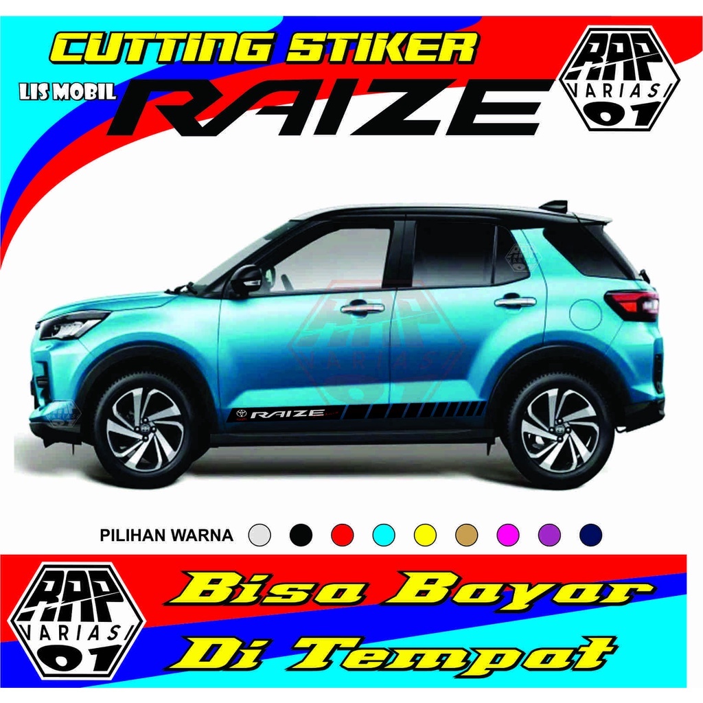 Jual STIKER LIS MOBIL RAIZE,STIKER CUTING TOYOTA RAIZE | Shopee Indonesia