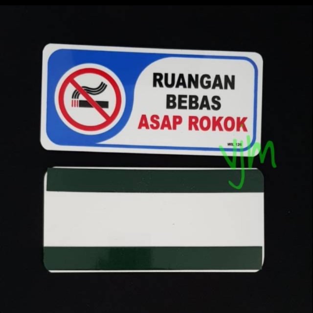 Jual Papan Nama Acrylic Ruangan Bebas Asap Rokok Shopee Indonesia