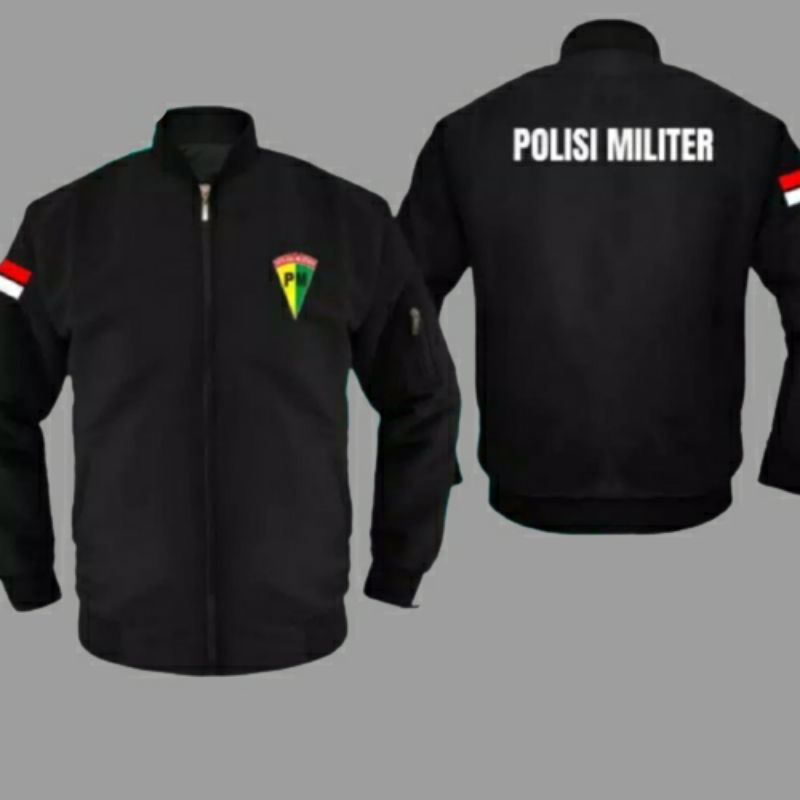 Jual Jaket Pria POLISI MILITER TNI AD KOPASSUS model bomber bahan ...