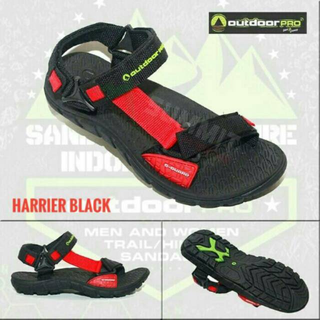 Jual Sandal Outdoor Pro Harrier Black | Shopee Indonesia