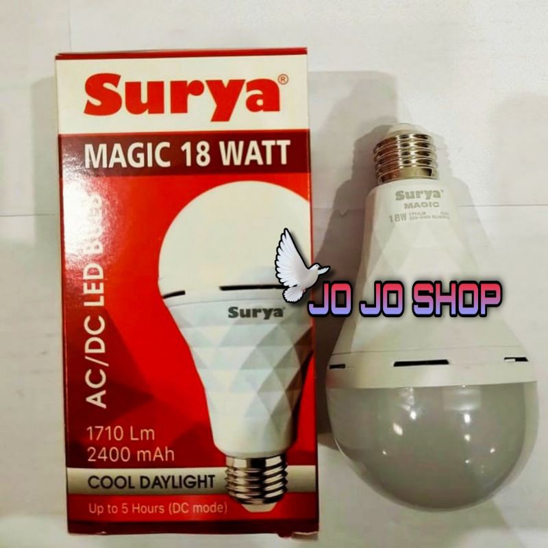 Jual Bohlam Lampu magic 18 watt Hannochs Surya cahaya putih | Shopee ...