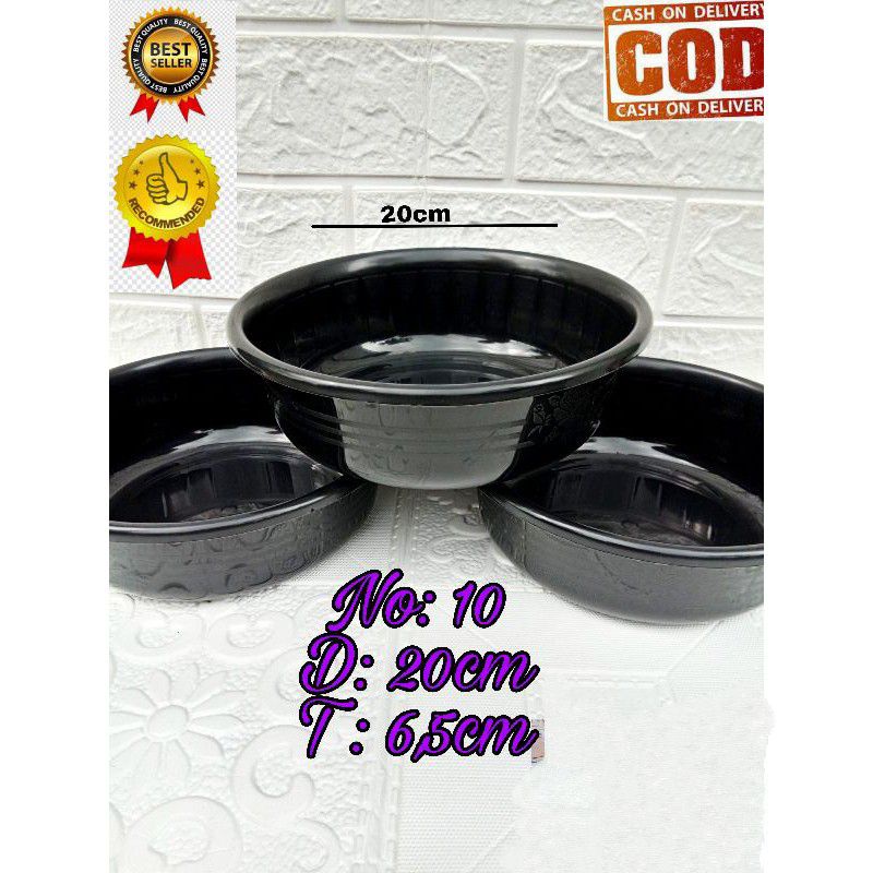 Jual 12 PCS baskom hitam kmp plastik / baskom hajatan basin murah ...