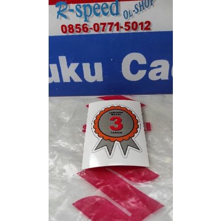 Jual sticker stiker garansi mesin 3 tahun suzuki | Shopee Indonesia