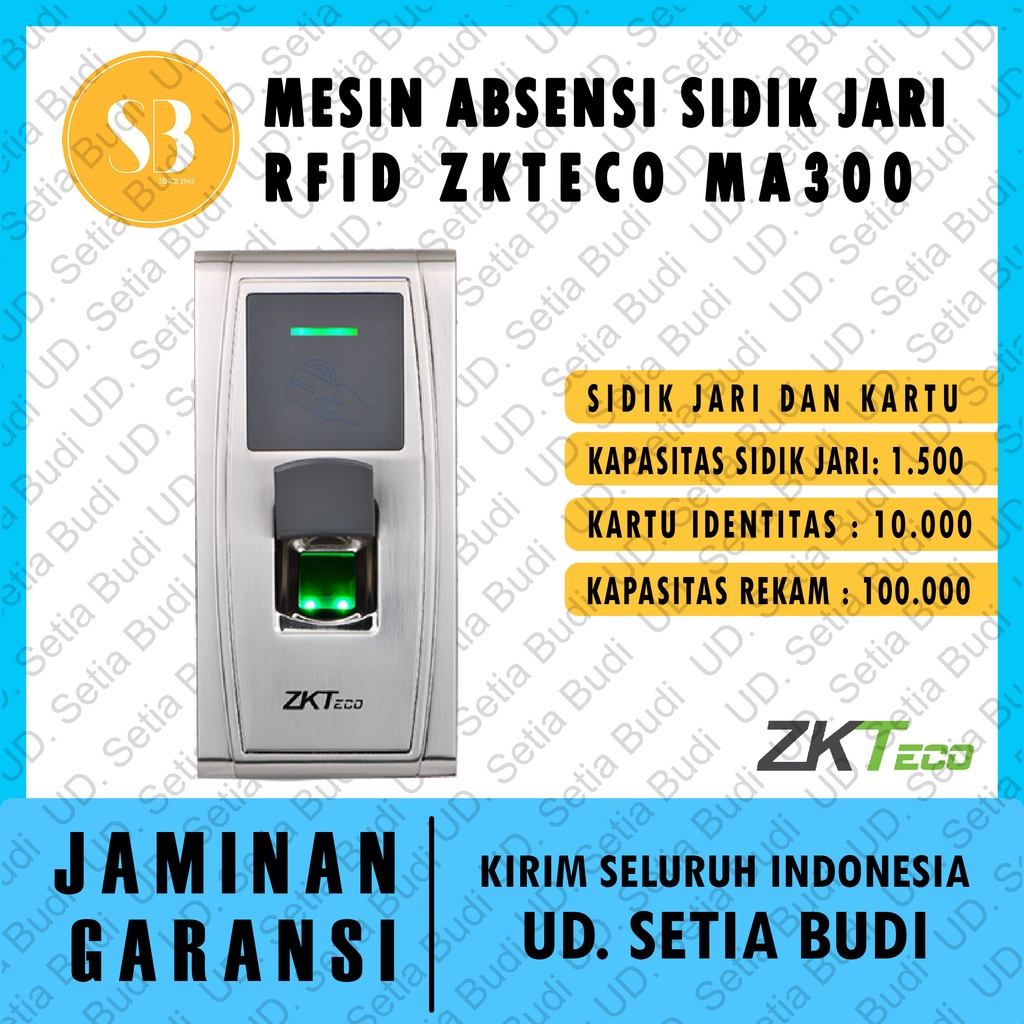 Jual ZKTECO MA300 Mesin Absensi Sidik Jari RFID Akses Kontrol MA 300 | Shopee Indonesia