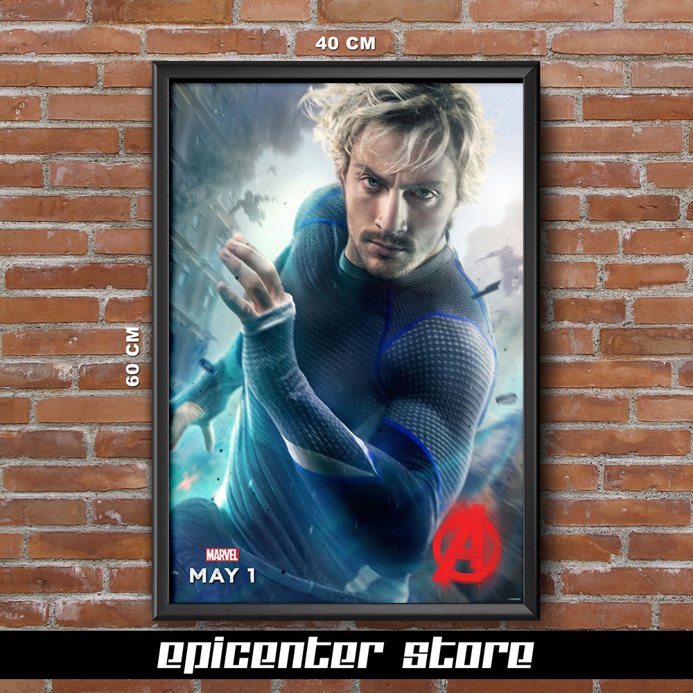 Jual Poster Film Avengers Age of Ultron - Quicksilver 40x60 + Frame ...