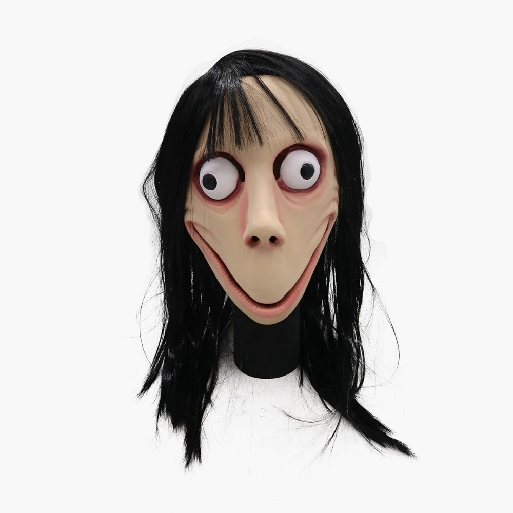 Jual PREORDER Funny Scary Momo Hacking Game Cosplay Mask Adult Full ...