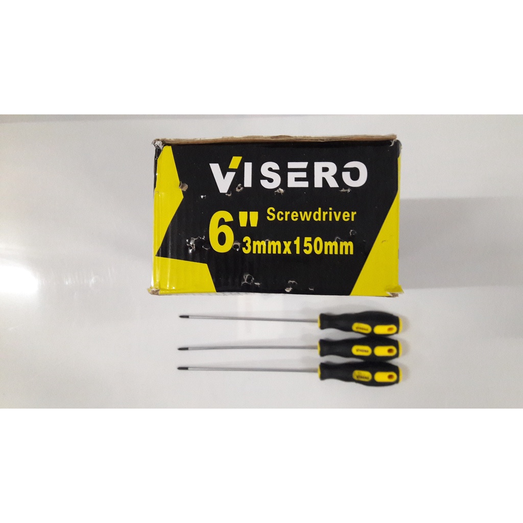 Jual OBENG VISERO VSD 360 3X150 + (3MMX 6") (2PCS) | Shopee Indonesia