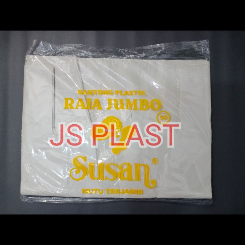 Jual (ISI -/+19pcs) HD Kantong Plastik Kresek HD 50 Putih Susu RAJA ...