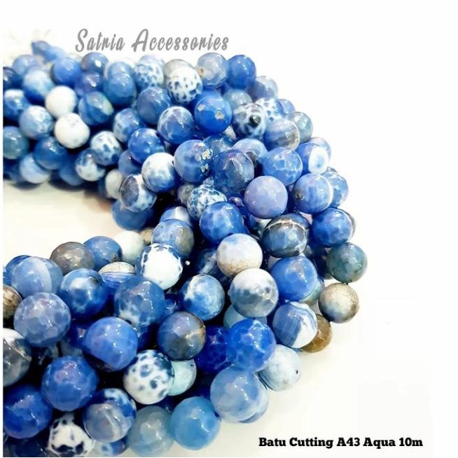 Jual Manik Batu Alam Cutting/Batu Alam Agate 10mm/Bahan Gelang | Shopee ...