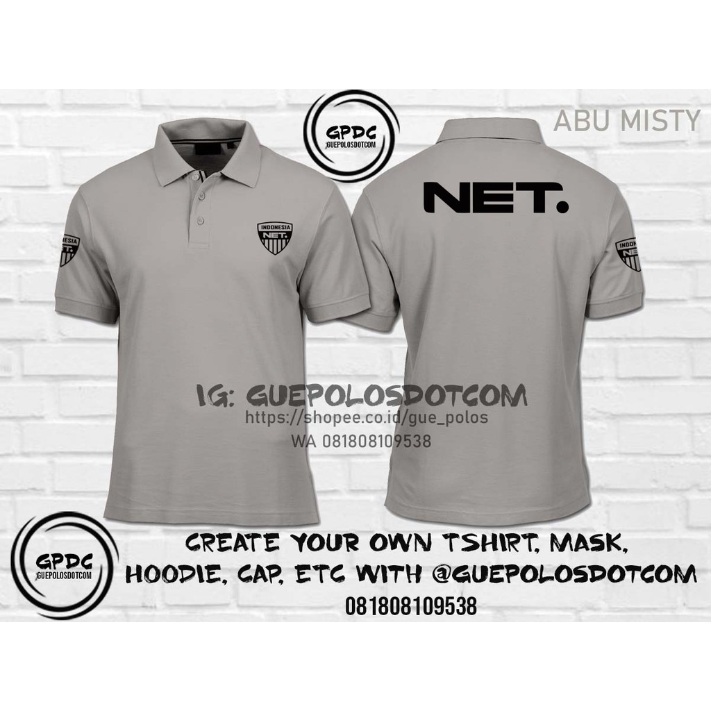 Jual Poloshirt NET TV - Kaos Polo NET TV - Kaos NET TV - Polo Stasiun ...