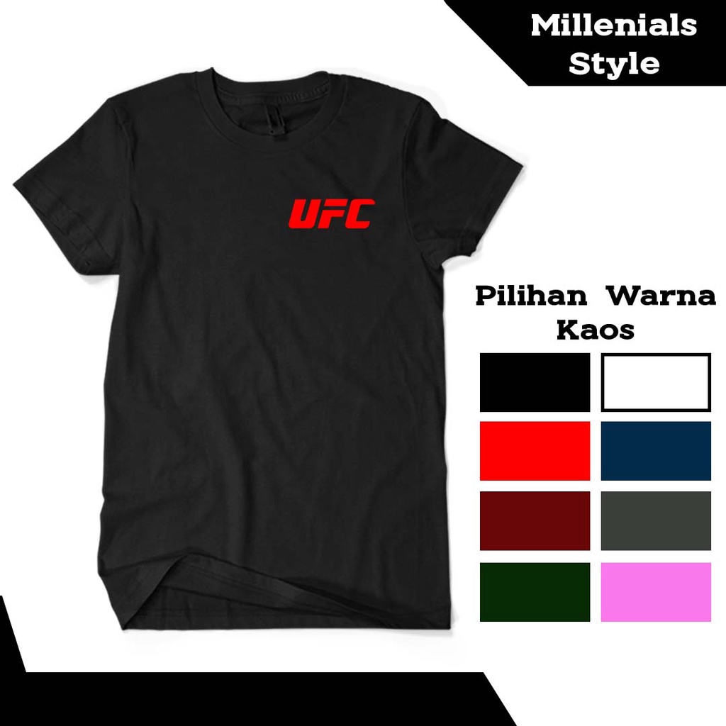 Jual Atasan Pria UFC Logo Merah Dada Ultimate Fighting Championship ...