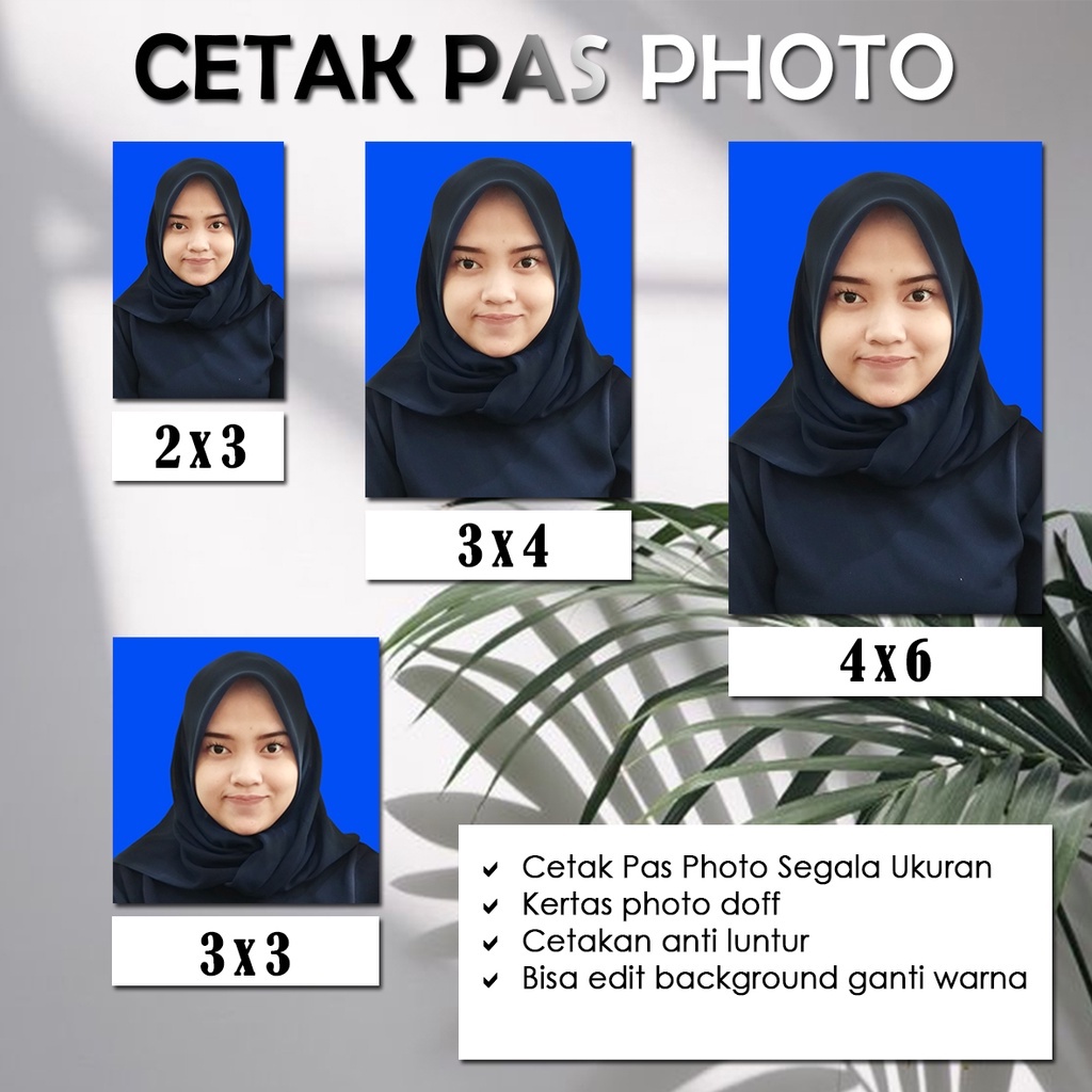 Jual Cetak Pas Photo Murah Segala Ukuran 2x3 3x3 3x4 4x6 | Shopee Indonesia