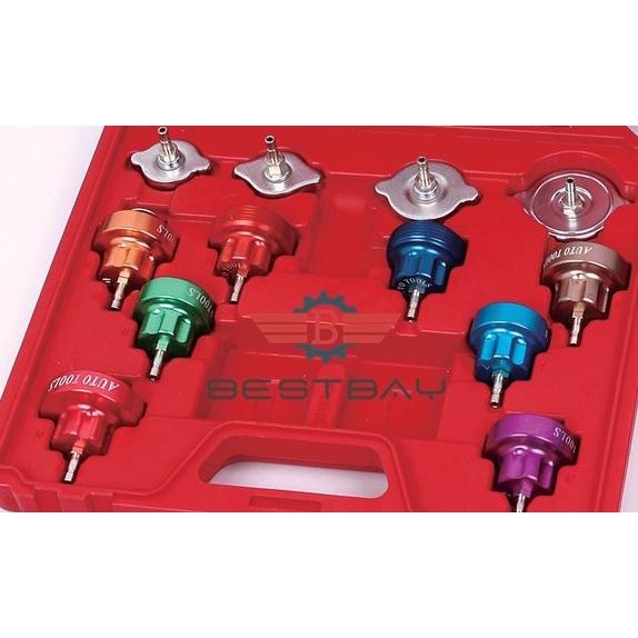 Jual Universal Radiator Pressure Tester Tool Kit 14Pcs Ready | Shopee ...