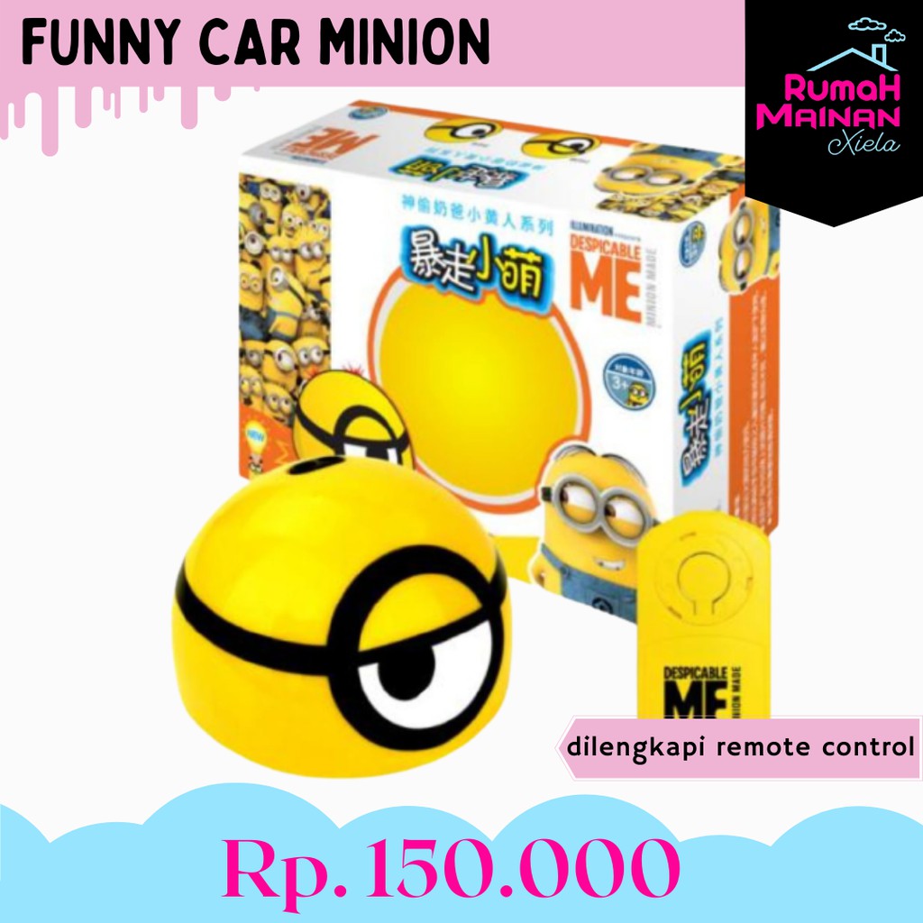 Jual FUNNY CAR MINION - MAINAN REMOTE SENSOR GERAK - 1235 | Shopee ...