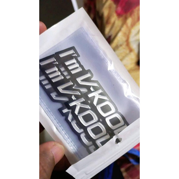 Jual Stiker Sticker Kaca Mobil Timbul Im VKool Vkool V Kool Tebal ...