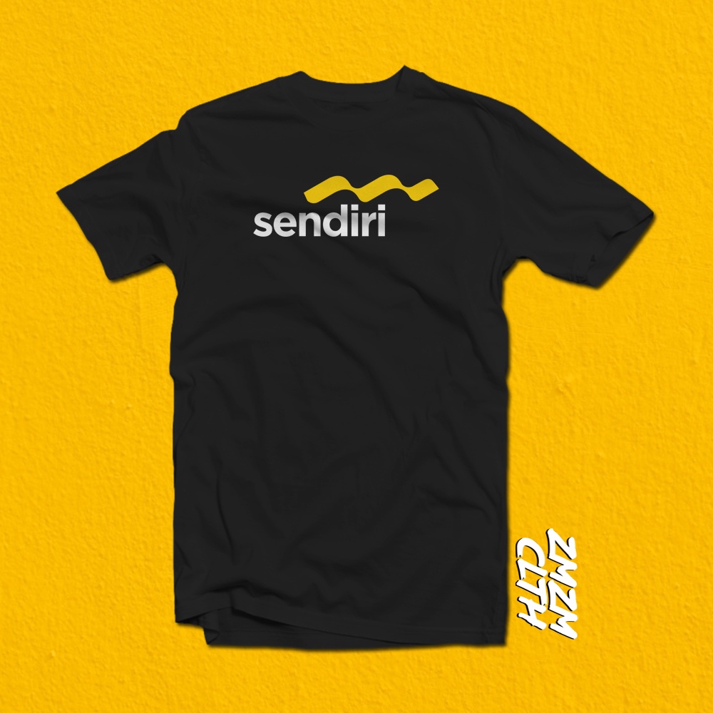 Jual Kaos Plesetan Parodi Mandiri X Sendiri | Shopee Indonesia