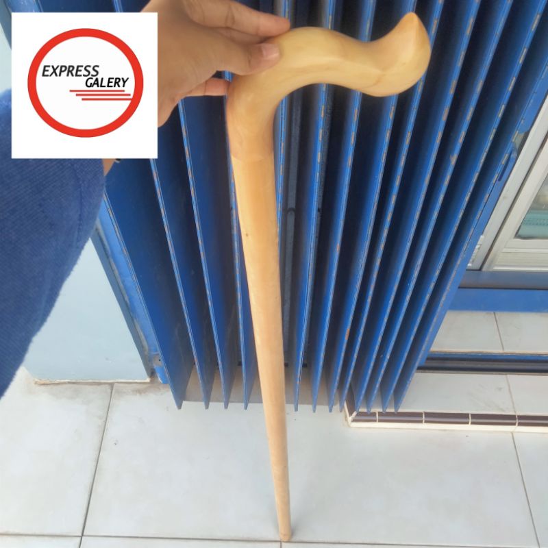 Jual tongkat jalan kesehatan kayu cendana wangi model payung premium ...