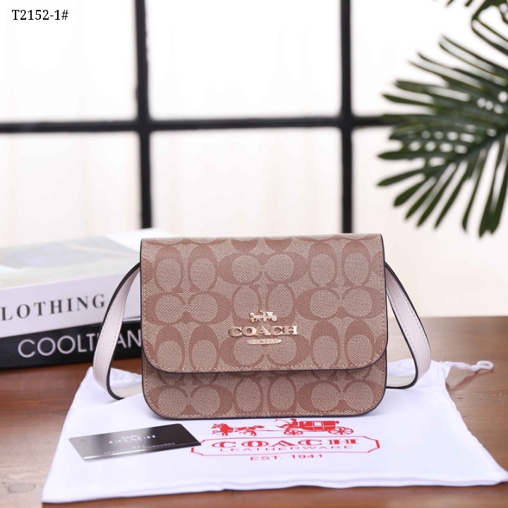 Jual Coach Brynn Flap Small Crossbody In Signature Canvas | Shopee ...