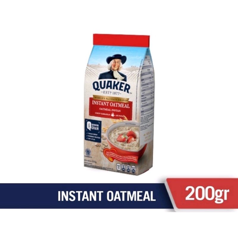 Jual Quaker Instant Oatmeal 200 g | Shopee Indonesia