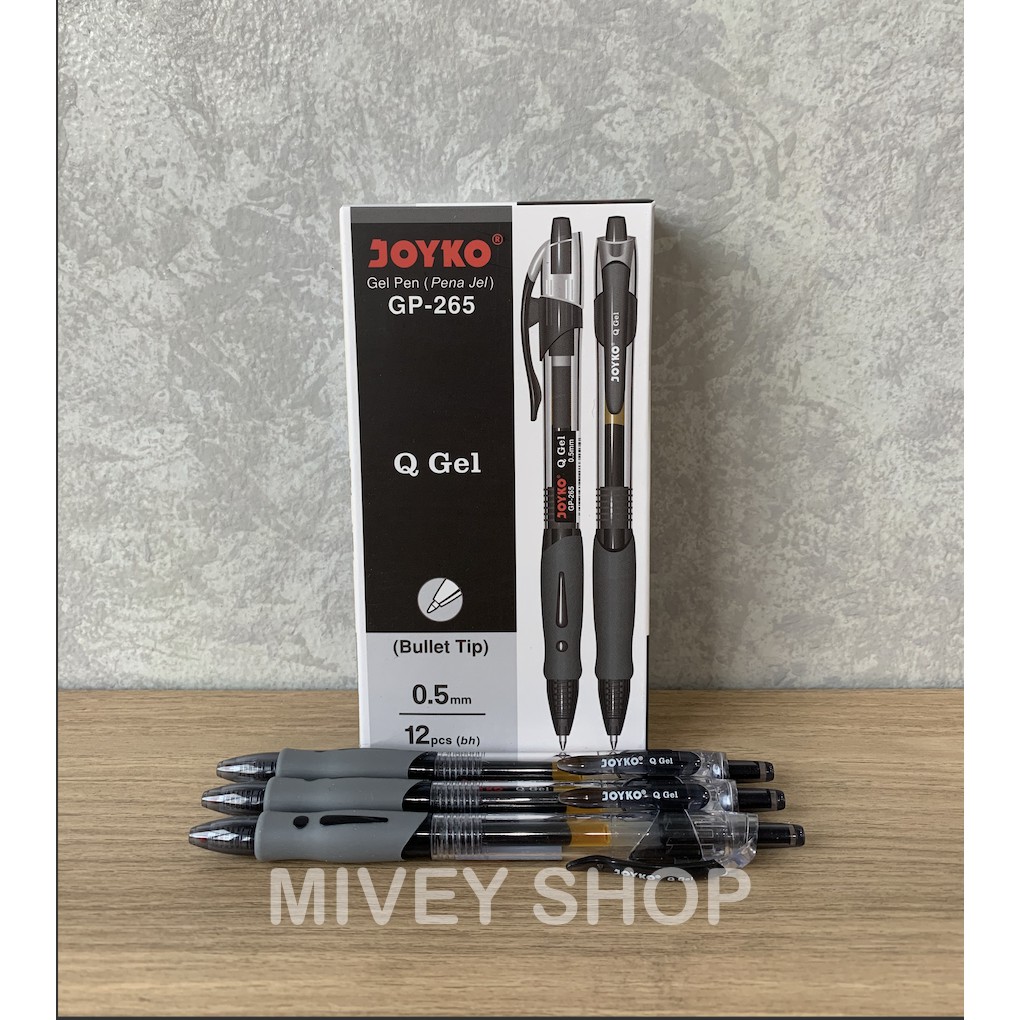 Jual Pulpen Joyko Gel Pen GP-265 (Q Gel) 0,5mm Hitam | Shopee Indonesia