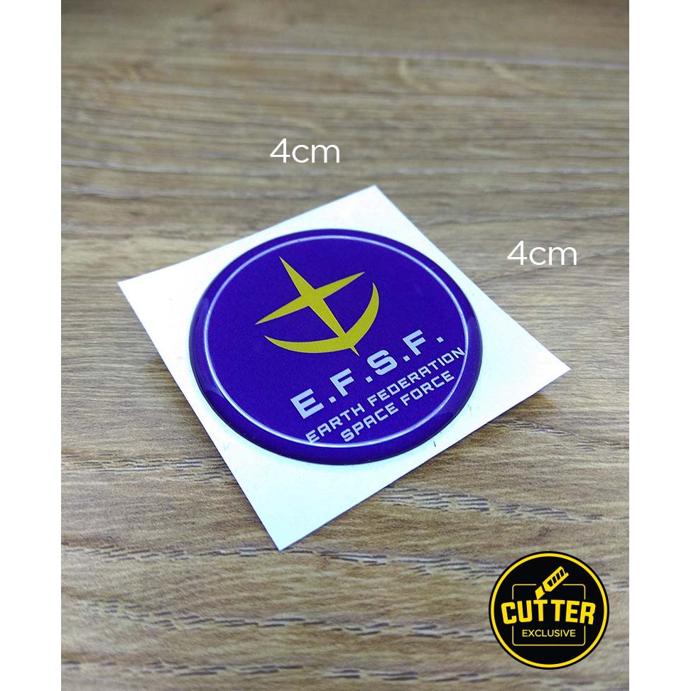 Jual emblem sticker resin EFSF GUNDAM logo | Shopee Indonesia