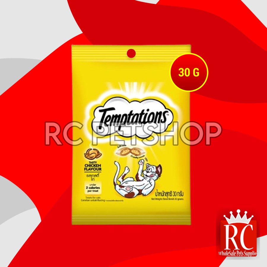 Jual Temptation bites Snack Cemilan Kucing 30 gram All Varian | Shopee ...