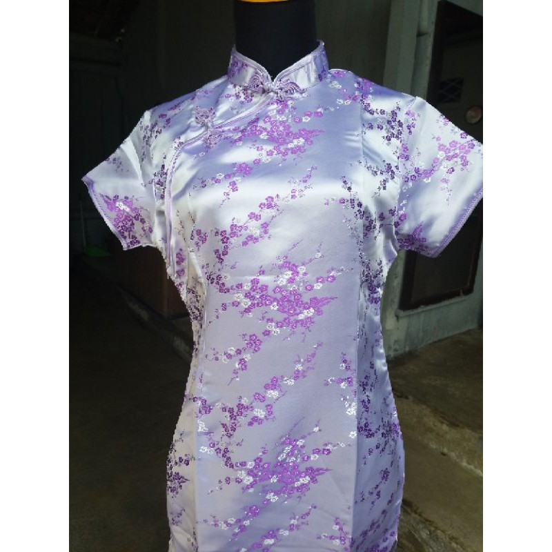 Jual Cheongsam Jumbo 3XL-6XL Qipao Jumbo Baju Sangjit Dress Baju Imlek ...