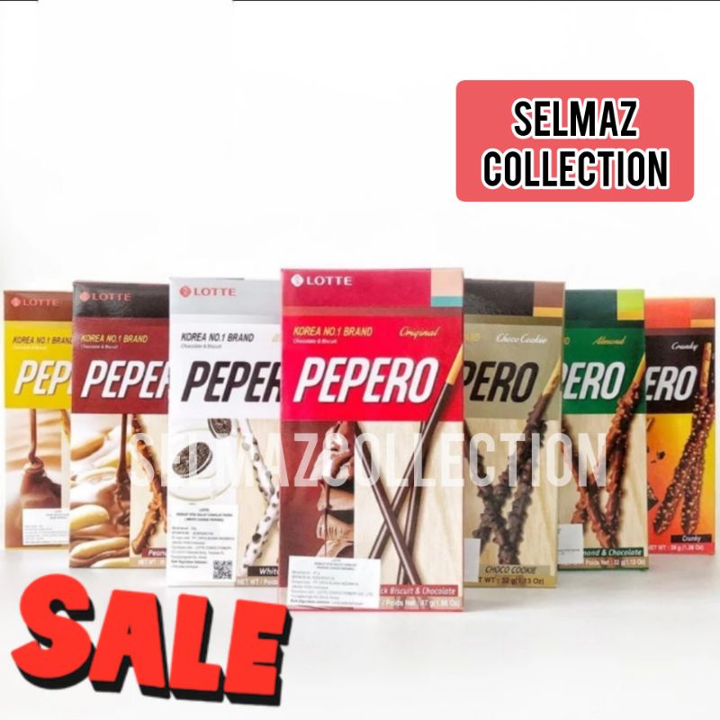 Jual lotte pepero all variant pepero almond pepero white cookie choco ...