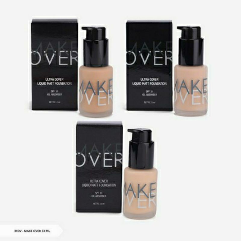 Jual Make Over Ultra Cover Liquid Matt Foundation 33ml | Shopee Indonesia