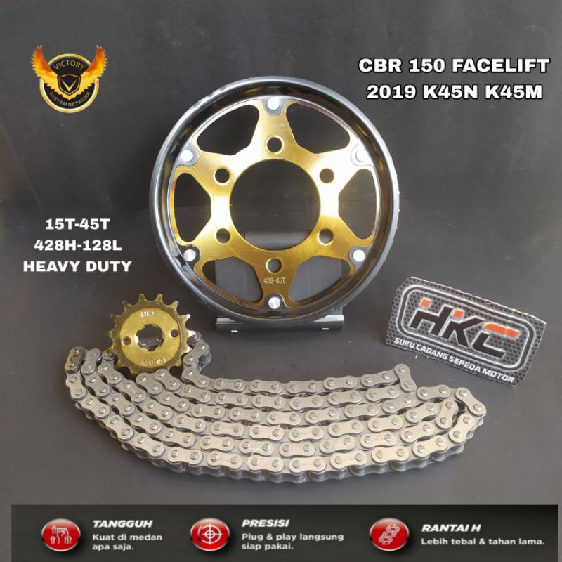 Jual GER GEAR GIR SET CBR 150 K45 FACELIFT LUBANG BAUT 6 gir gear gir paket cbr 150 new k45 ...