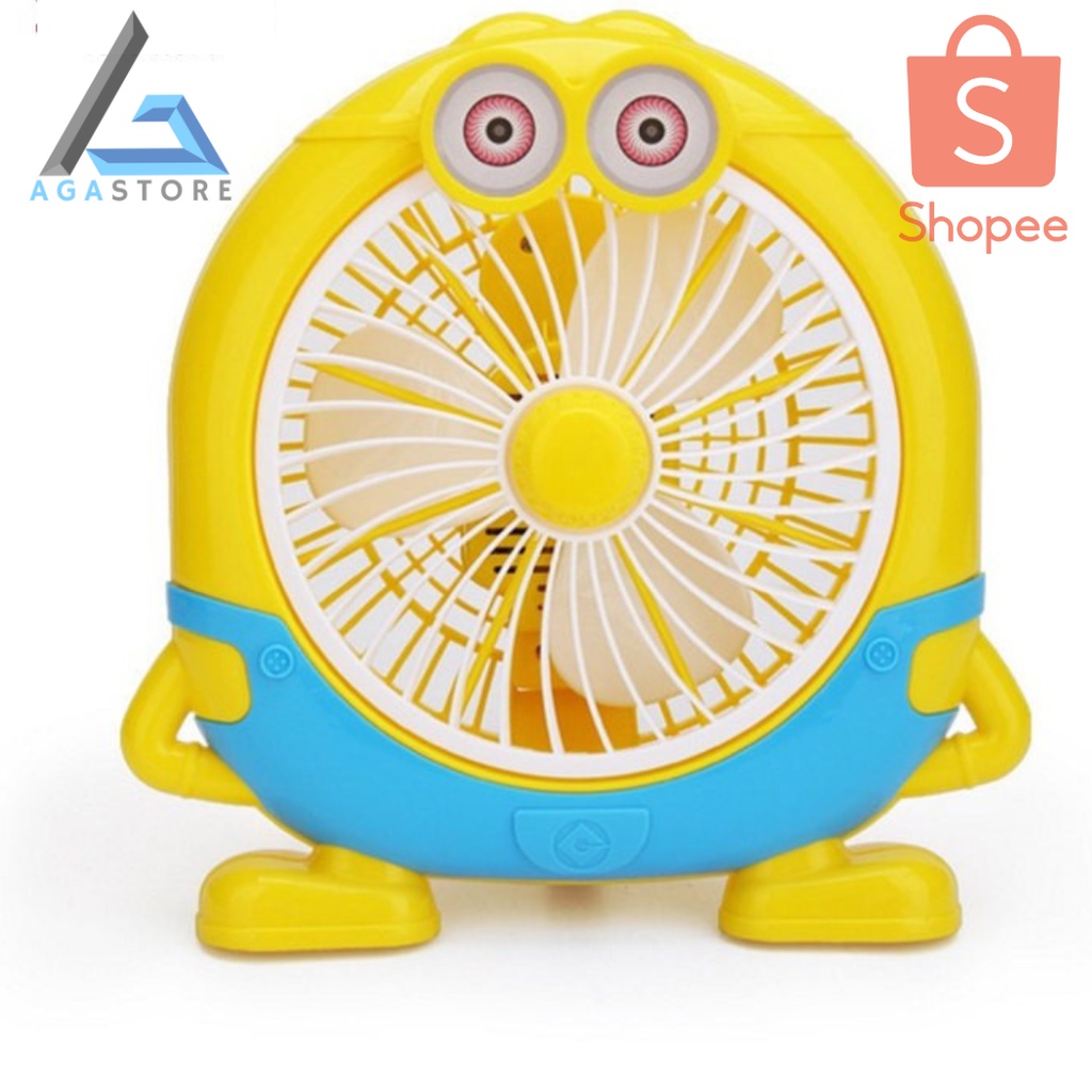 Jual Kipas Angin Duduk Karakter Doraemon Minion HelloKitty Kipas Meja ...