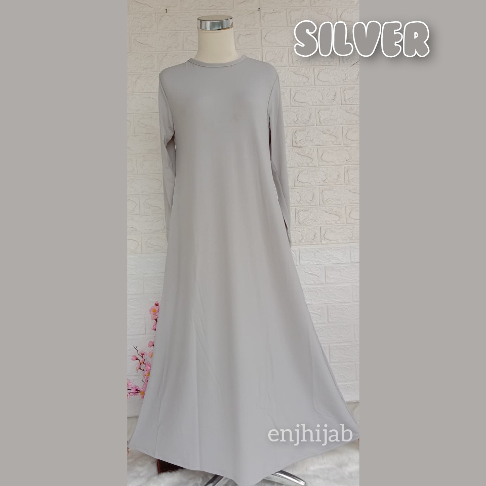 Jual Mangset Gamis Daleman Jersey Polos Super Pakaian Muslimah Bawah ...