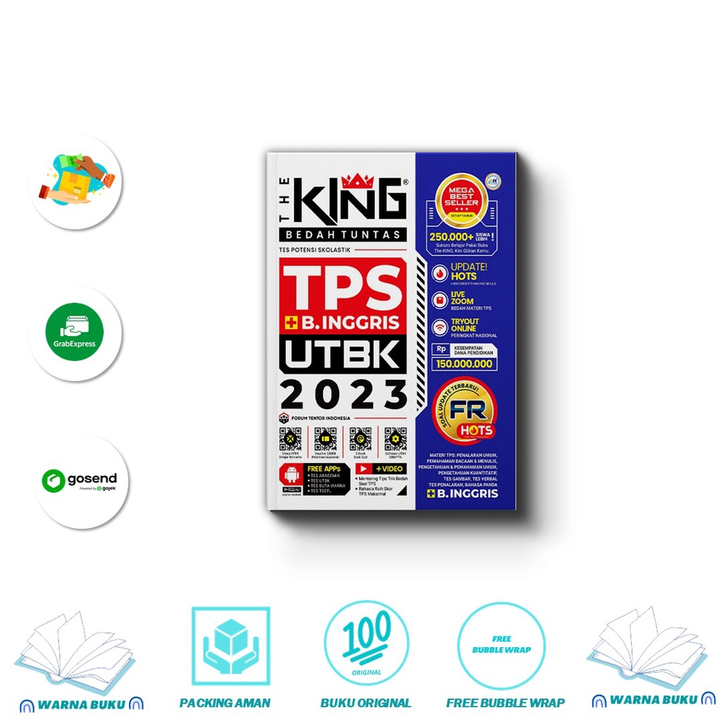 Jual Original Buku Bedah Soal And Materi Tps Utbk 2023 The King