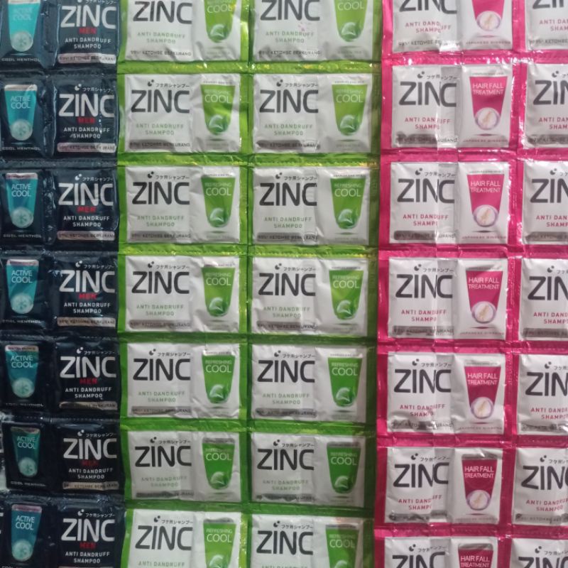 Jual SHAMPO ZINC SACHET ( 1 RENCENG 12 ISI 24Pcs) | Shopee Indonesia