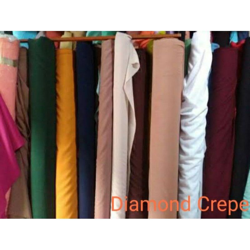 Jual Kain Diamond Crepe Italiano hight Quality Premium Roll an | Shopee ...